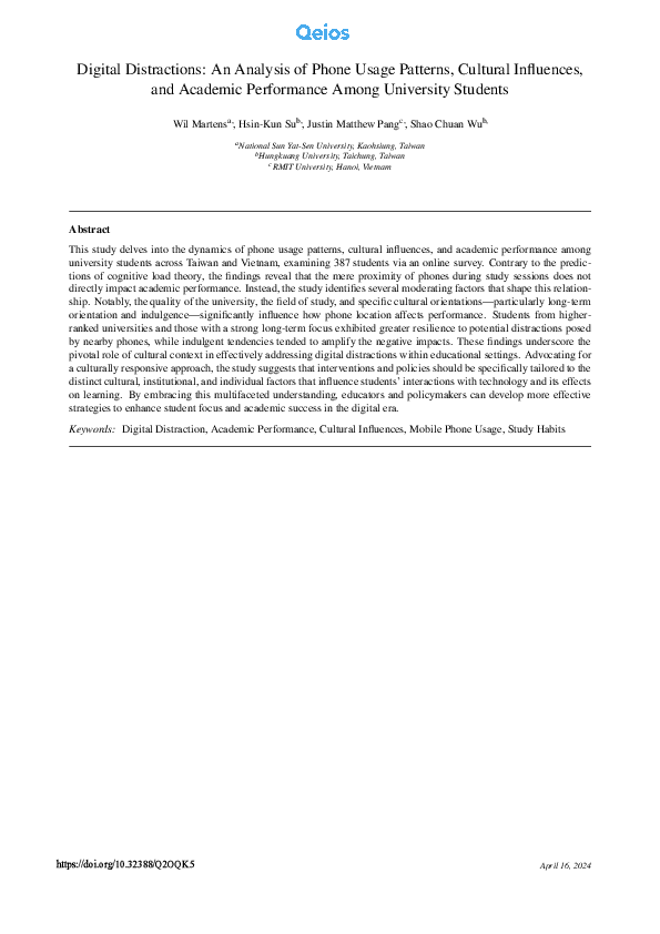 (PDF) Digital Distractions: An Analysis of Phone Usage Patterns ...