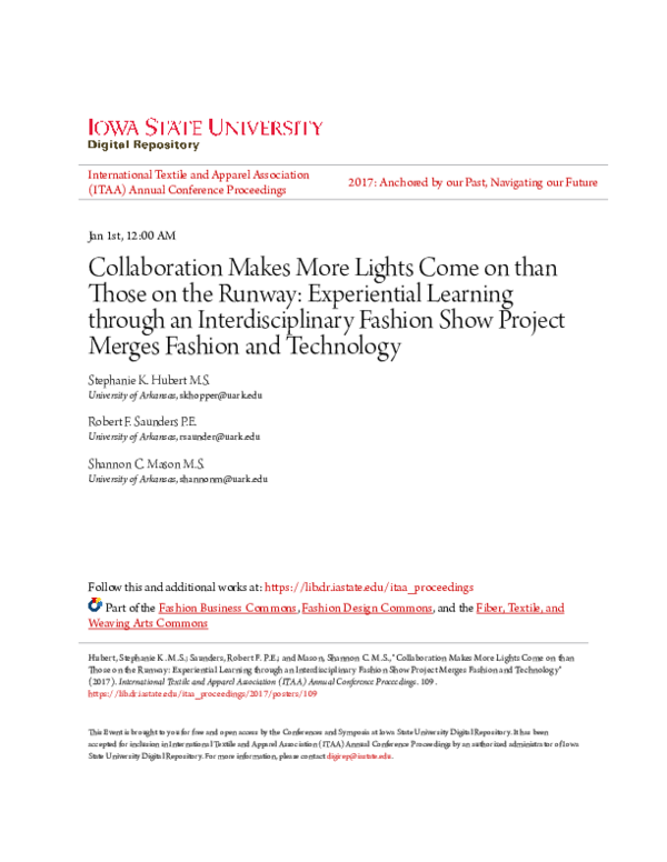 (PDF) Collaboration Makes More Lights Come on than Those on the Runway ...