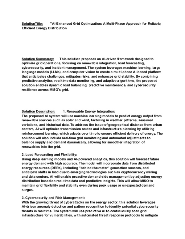 (PDF) AI Enhanced Grid Optimization