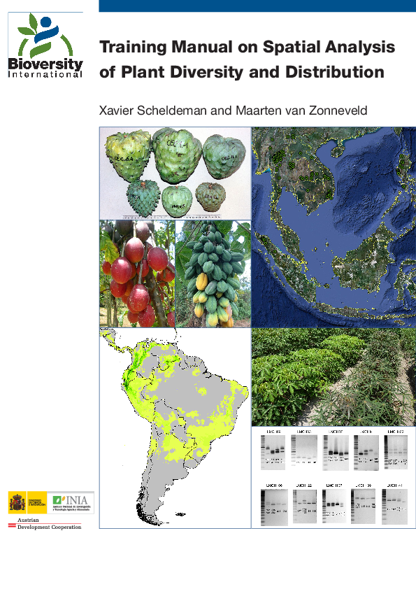 (PDF) Training manual on spatial analysis of plant diversity and ...