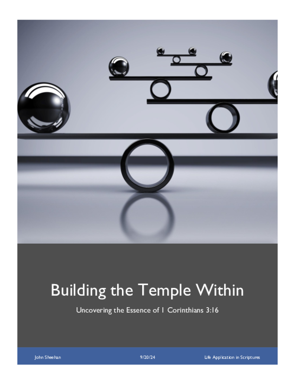 (PDF) Building the Temple Within