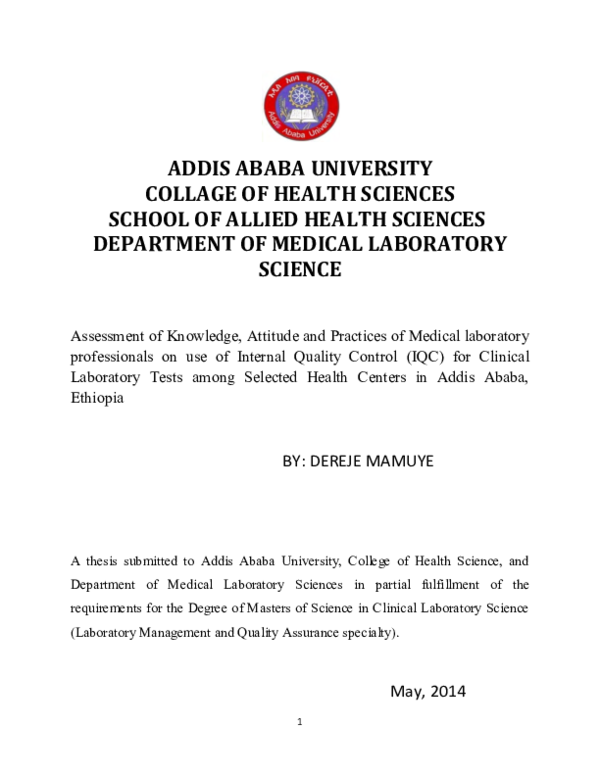 (PDF) Assessment of Knowledge, Attitude and Practices of Medical ...