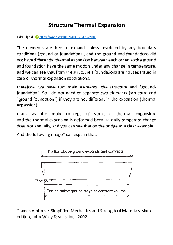 (PDF) Structure Thermal Expansion