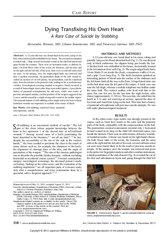 (PDF) Dying Transfixing His Own Heart