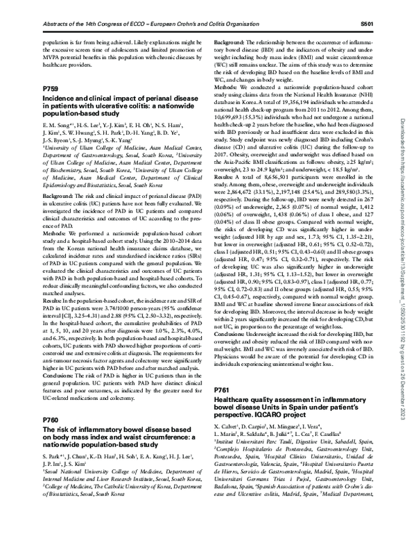 (PDF) P761 Healthcare quality assessment in inflammatory bowel disease ...