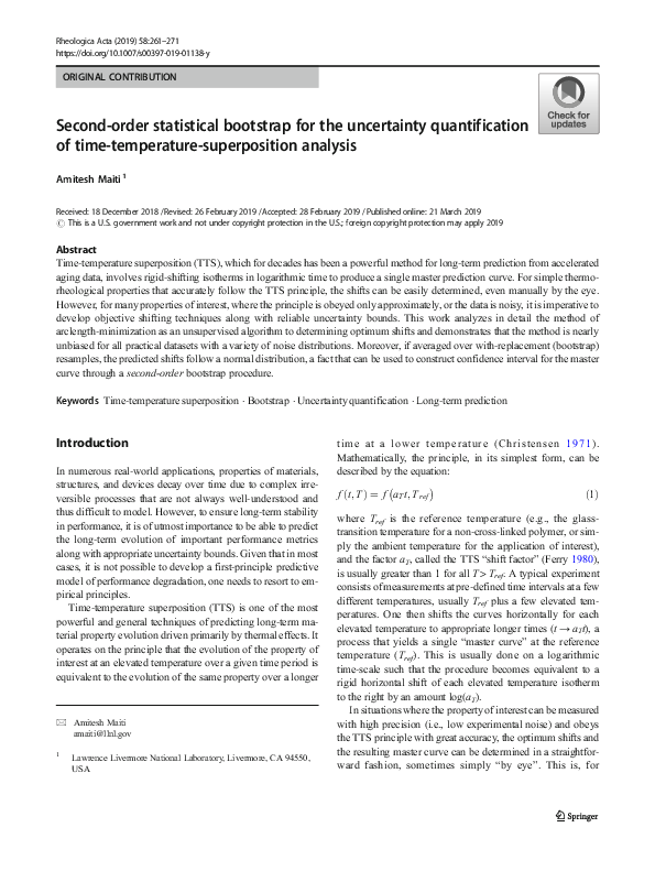 (PDF) Second-order statistical bootstrap for the uncertainty quantification of time-temperature ...