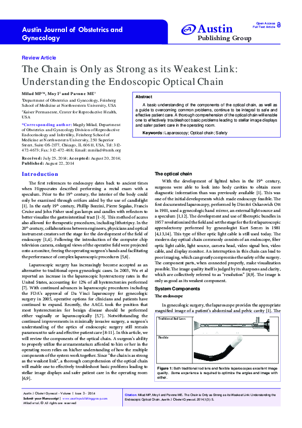 (PDF) The Chain is Only as Strong as its Weakest Link: Understanding ...