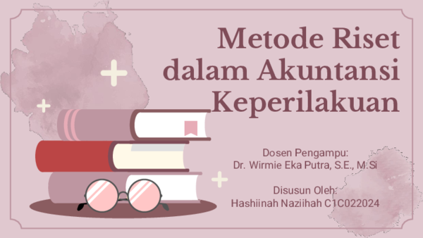 (PDF) PPT Metode Riset Akuntansi Keperilakuan