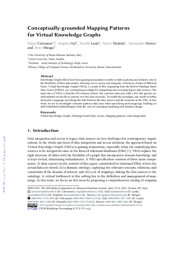 (PDF) Conceptually-grounded mapping patterns for Virtual Knowledge Graphs