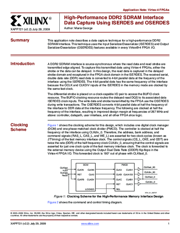 (PDF) This application note describes a data capture technique for a high-performance DDR2 SDRAM ...
