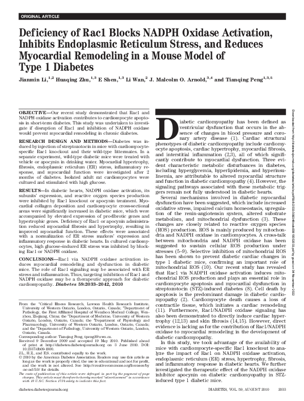 (PDF) Deficiency of Rac1 Blocks NADPH Oxidase Activation, Inhibits ...