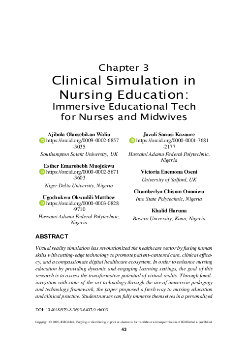 (PDF) Clinical Simulation in Nursing Education: Immersive Educational ...