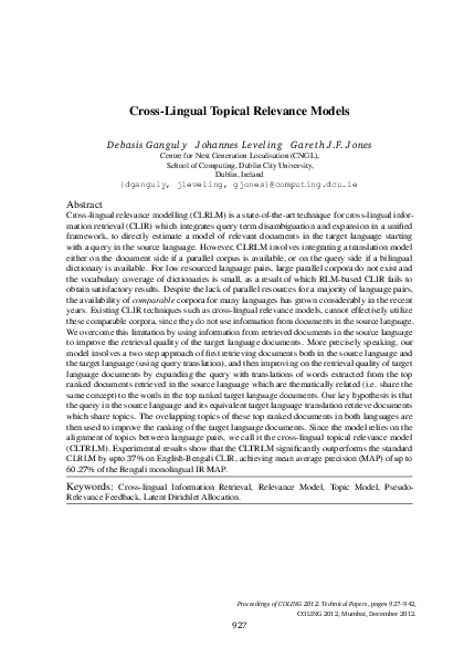 (PDF) Topical Relevance Model