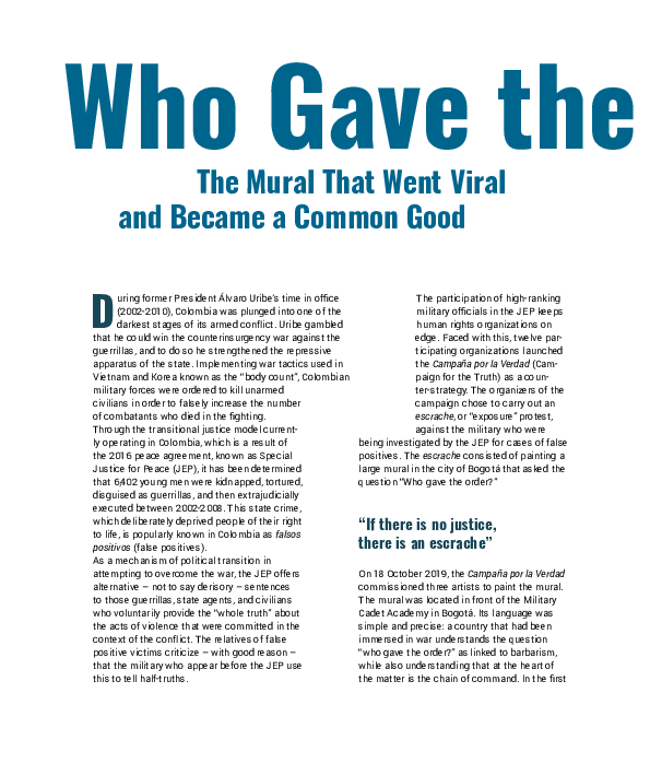 (PDF) Who Gave the Order? – The Mural That Went Viral and Became a ...