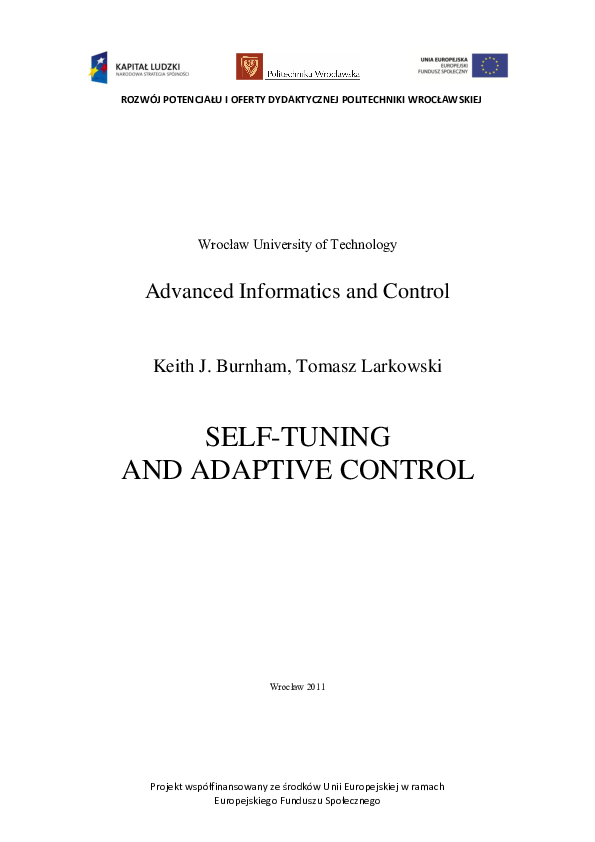 (PDF) Self-Tuning and Adaptive Control