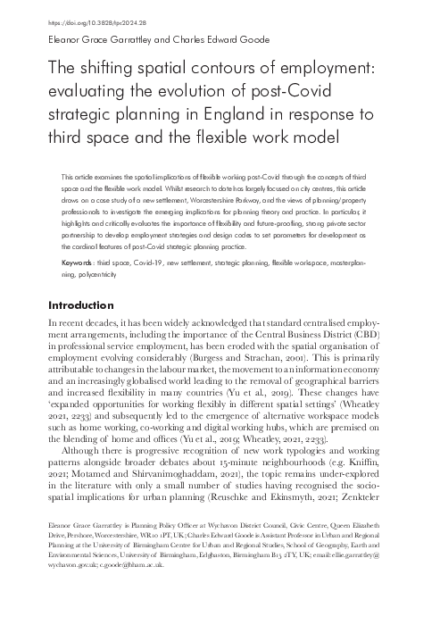 (PDF) The shifting spatial contours of employment: evaluating the ...