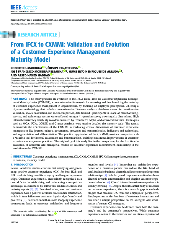 (PDF) From IFCX to CXMMI: Validation and Evolution of a Customer ...