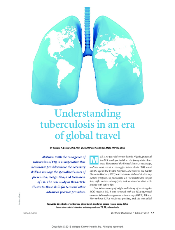 (PDF) Understanding tuberculosis in an era of global travel
