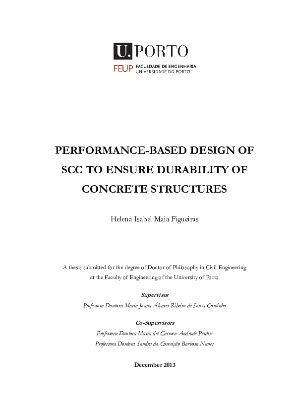 (PDF) Performance-based design of SCC to ensure durability of concrete ...