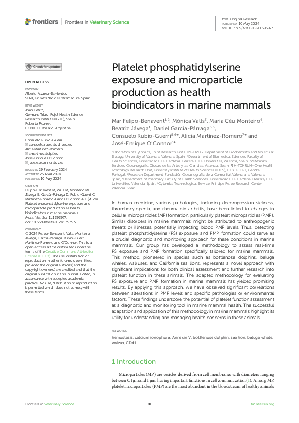 (PDF) Platelet phosphatidylserine exposure and microparticle production ...