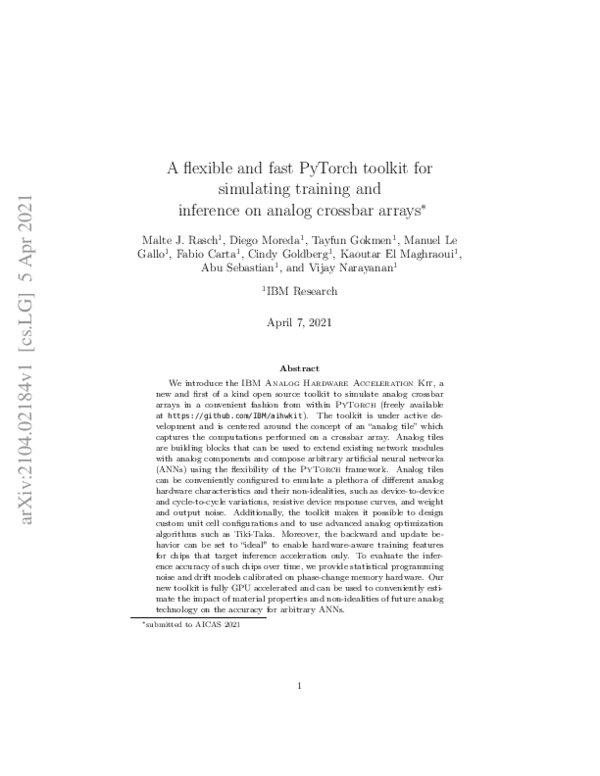 (PDF) A flexible and fast PyTorch toolkit for simulating training and ... (PDF) A flexible and fast PyTorch toolkit for simulating training and ...