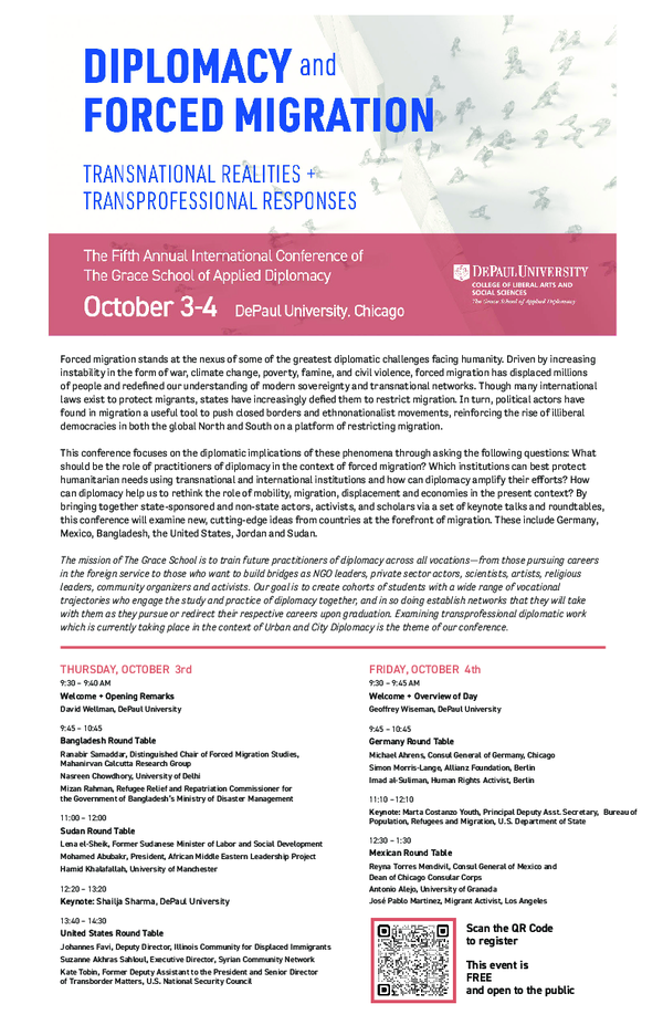 (PDF) Diplomacy and Forced Migration