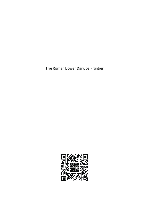 (PDF) The Roman Lower Danube Frontier