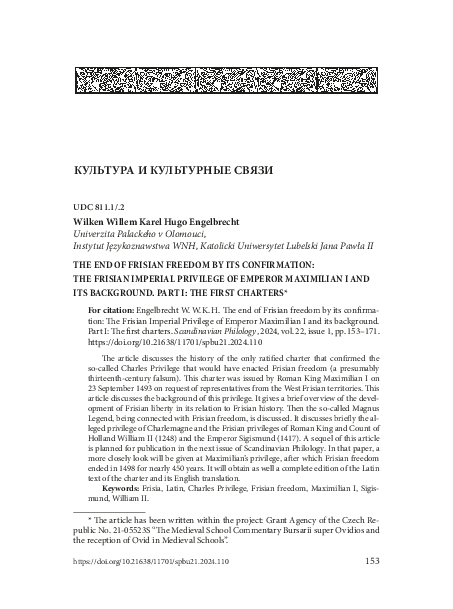 (PDF) The End of Frisian Freedom by its Confirmation. The Frisian ...