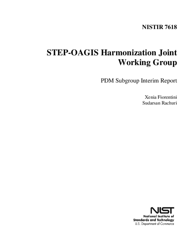 (PDF) STEP-OAGIS harmonization joint working group