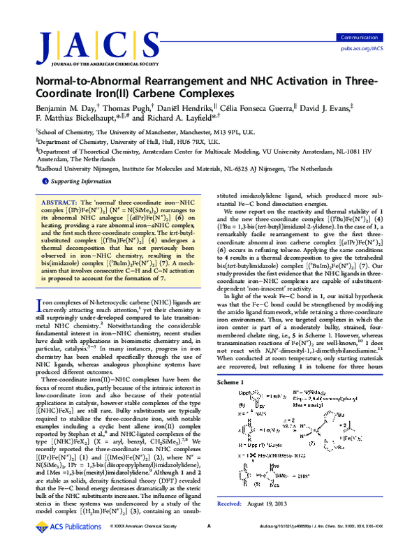 (PDF) Normal-to-Abnormal Rearrangement and NHC Activation in Three ...