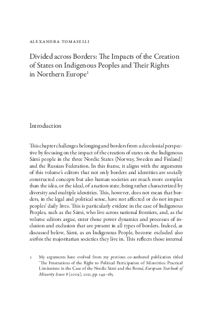 (PDF) Divided across Borders: The Impacts of the Creation of States on ...