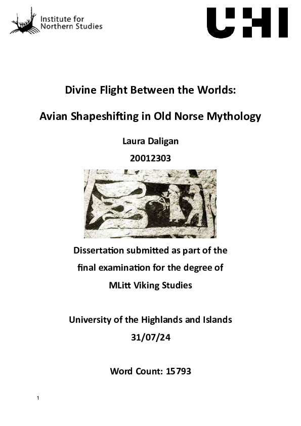 (PDF) Divine Flight Between the Worlds: Avian Shapeshifting in Old Norse Mythology