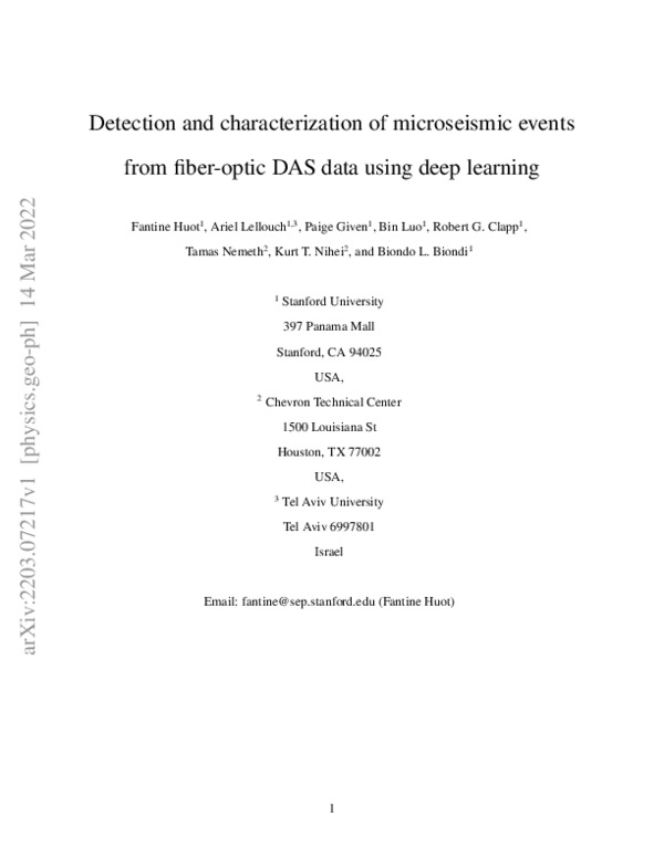 (PDF) Detection and Characterization of Microseismic Events from Fiber-Optic DAS Data Using Deep ...