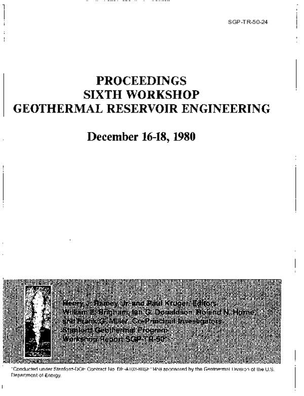 (PDF) The Testing of KA28 - Pressure Analysis in a Two-Phase Reservoir