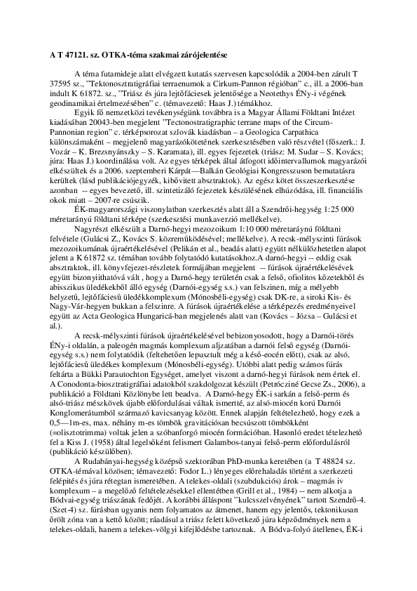 (PDF) Az ÉK-magyarországi paleozoikum és mezozoikum dinári-hellenid ...