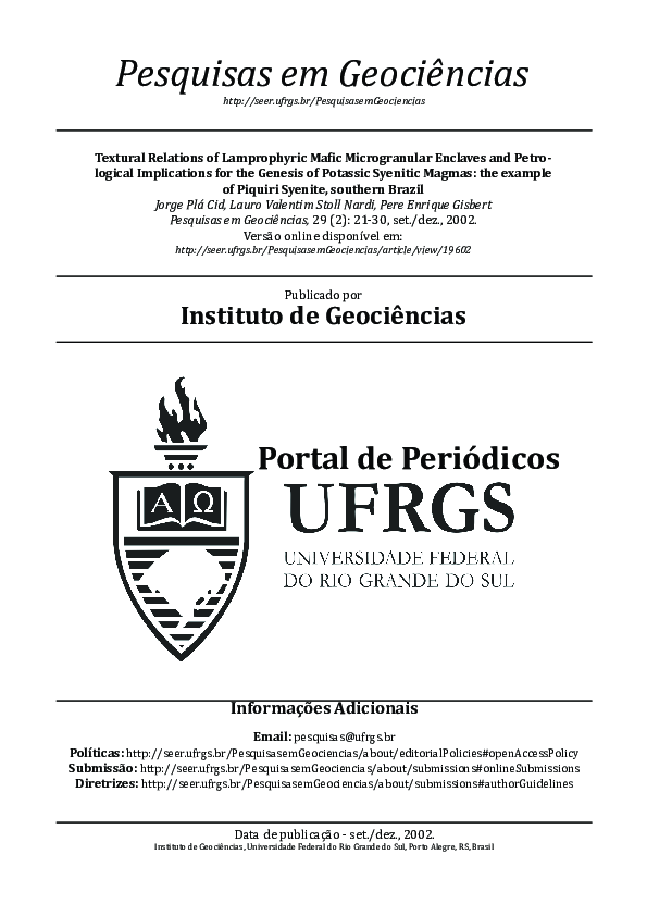 (PDF) Textural Relations of Lamprophyric Mafic Microgranular Enclaves ...