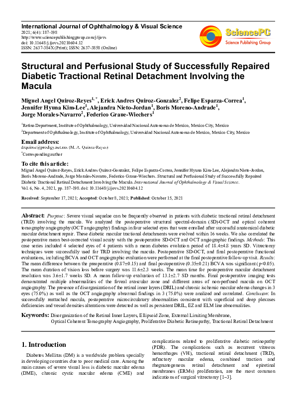(PDF) Structural and Perfusional Study of Successfully Repaired ...