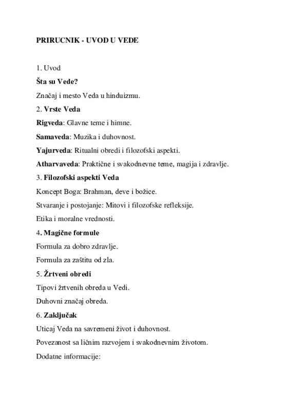 (PDF) VEDE -PRIRUCNIK ZA POCETNIKE