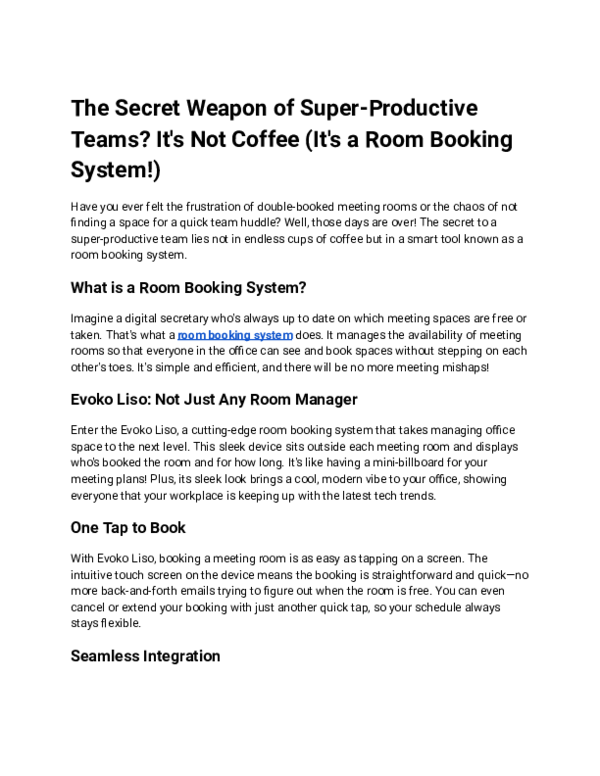 (PDF) The Secret Weapon of Super-Productive Teams? It's Not Coffee (It ...