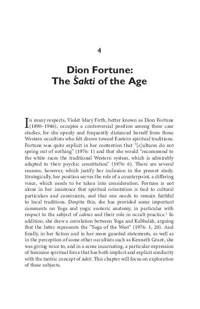 (PDF) Dion Fortune: The Śakti of the Age