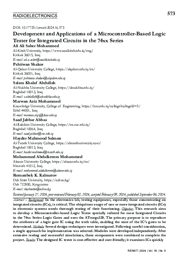Pdf Development And Applications Of A Microcontroller Based Logic