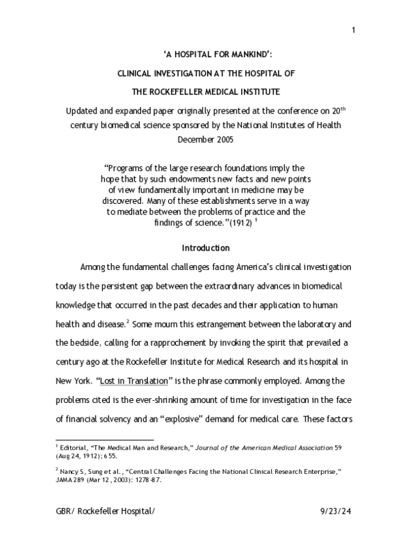 (PDF) Rockefeller Hospital | Guenter B Risse - Academia.edu