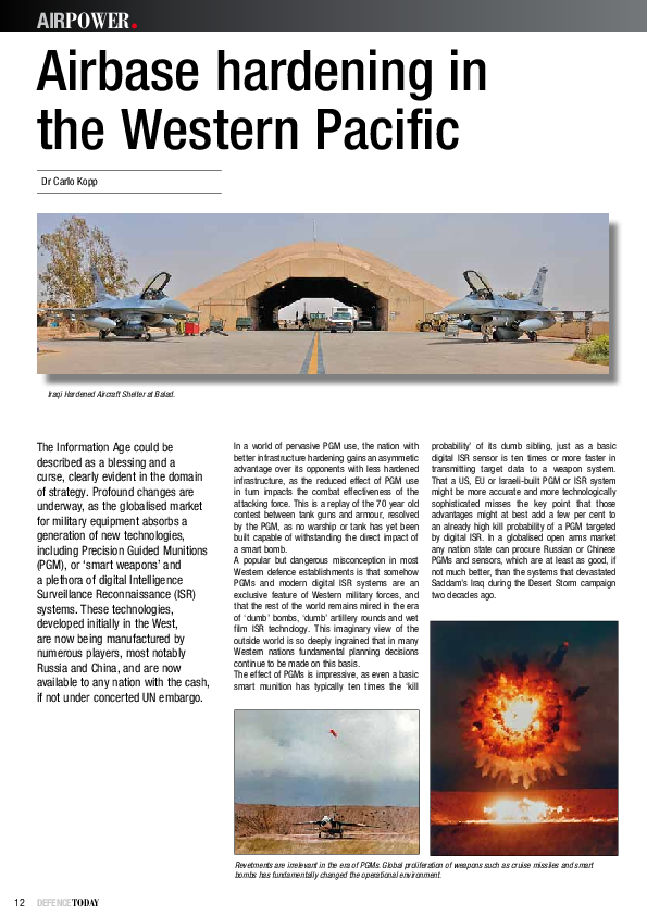 (PDF) Airbase hardening in the Western Pacific