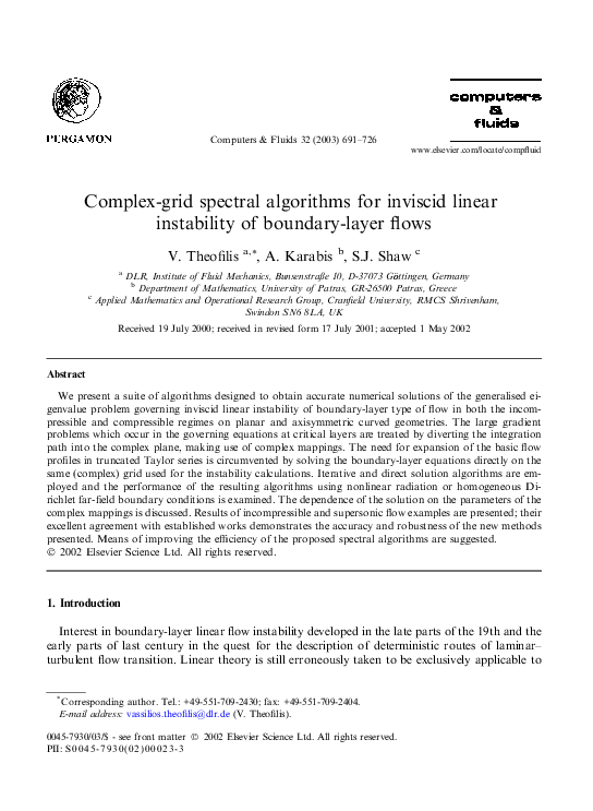 (PDF) Complex-grid spectral algorithms for inviscid linear instability ...