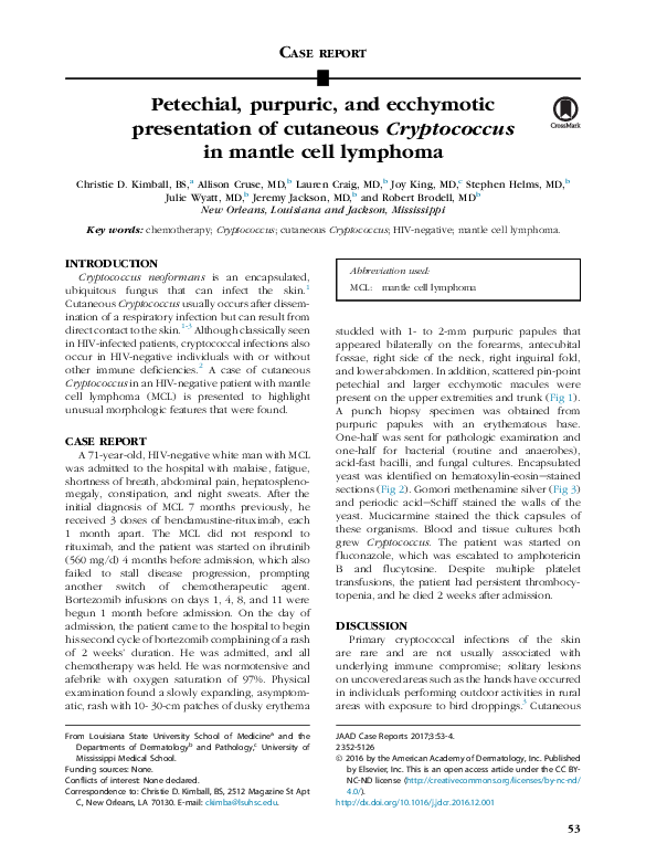 (PDF) Petechial, purpuric, and ecchymotic presentation of cutaneous ...