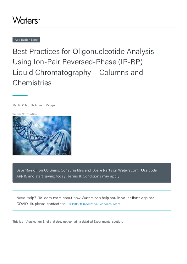 (PDF) Best Practices for Oligonucleotide Analysis Using Ion-Pair ...