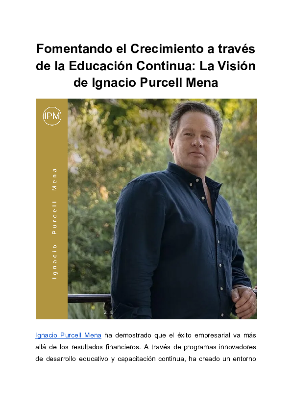 (PDF) Fomentando el Crecimiento a través de la Educación Continua: La ...
