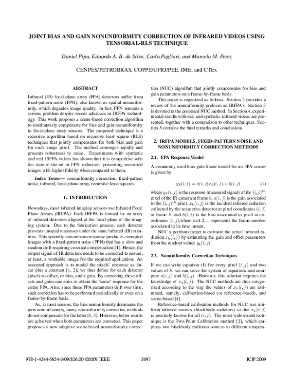 (PDF) Joint bias and gain nonuniformity correction of infrared videos ...