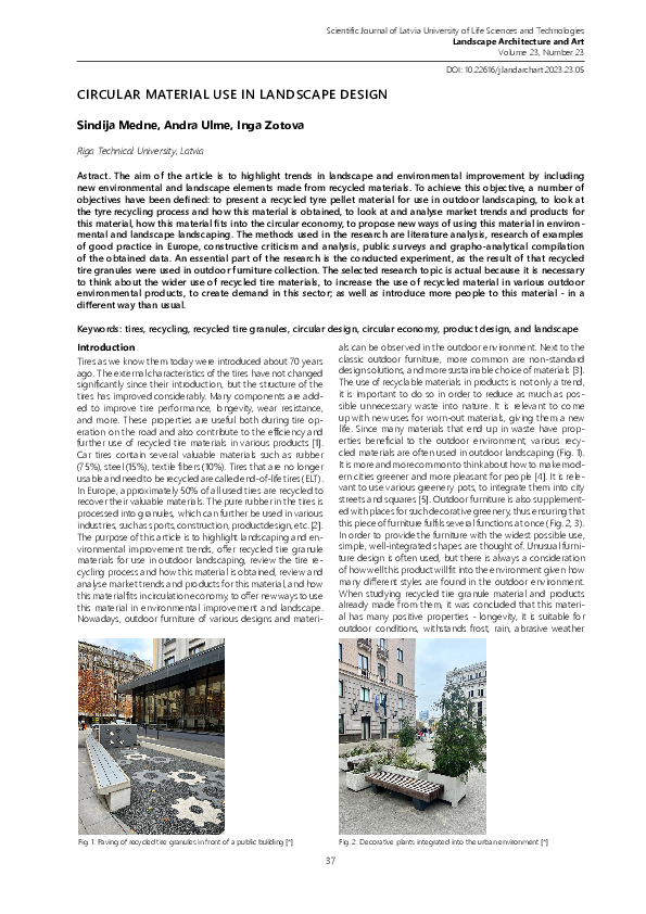 (PDF) Circular material use in landscape design