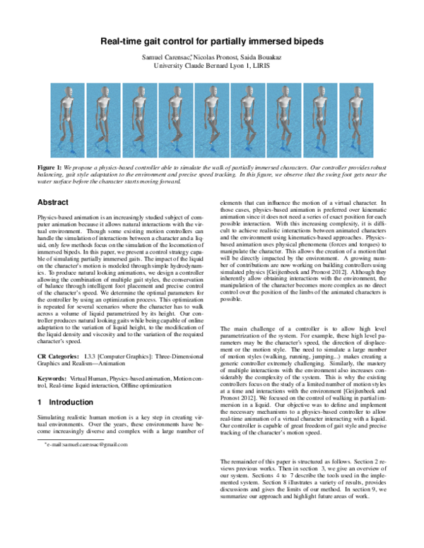 (PDF) Real-time gait control for partially immersed bipeds | Saida Brondel - Academia.edu